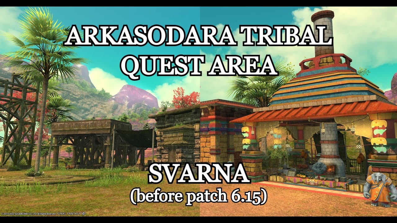 FFXIV - Arkasodara Tribal Quest Area "Svarna" - YouTube