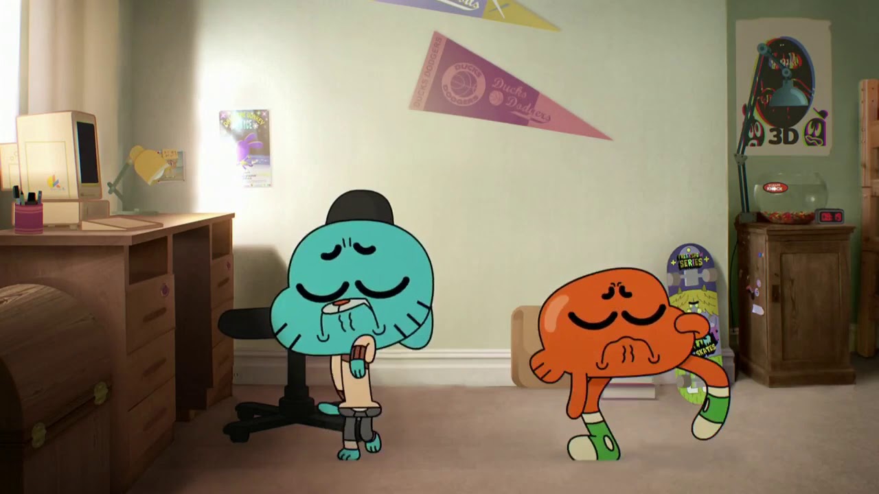 Gumball and Darwin dancing a sad dance for an entire hour because Half Life 3 will not come out ...