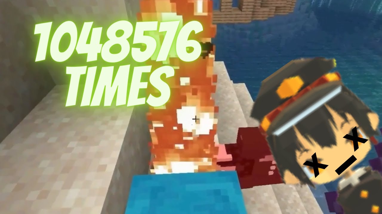 Dying in minecraft 1048576 times - YouTube