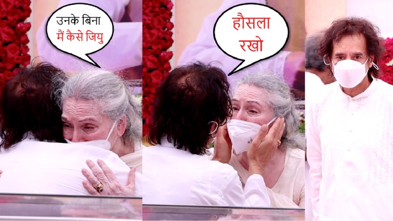 Zakir Hussain Console Heartbroken Pandit Shivkumar Sharma Wife Manorama ...