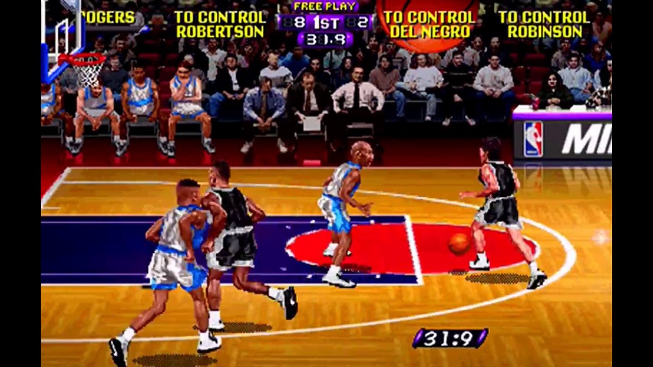 NBA Hang Time (Toronto Raptors - San Antonio Spurs) (High Voltage) (WIN ...