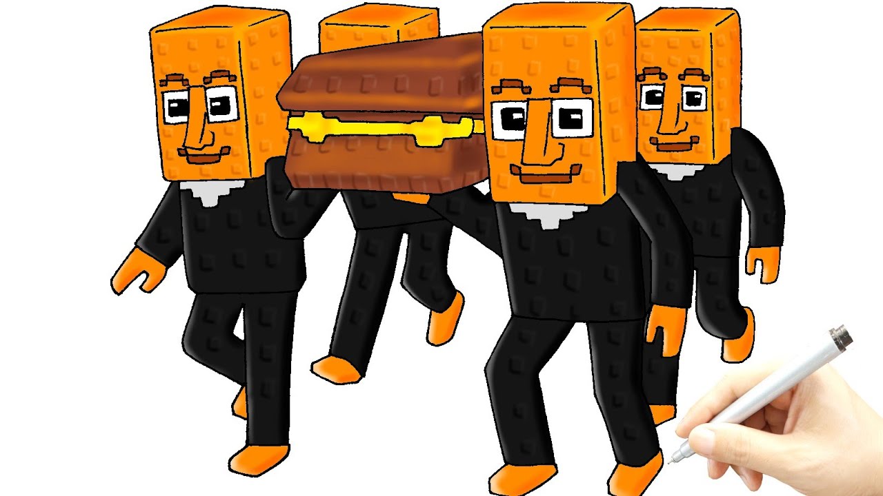 How to draw coffin tung tung tung sahur steal a brainrot - YouTube