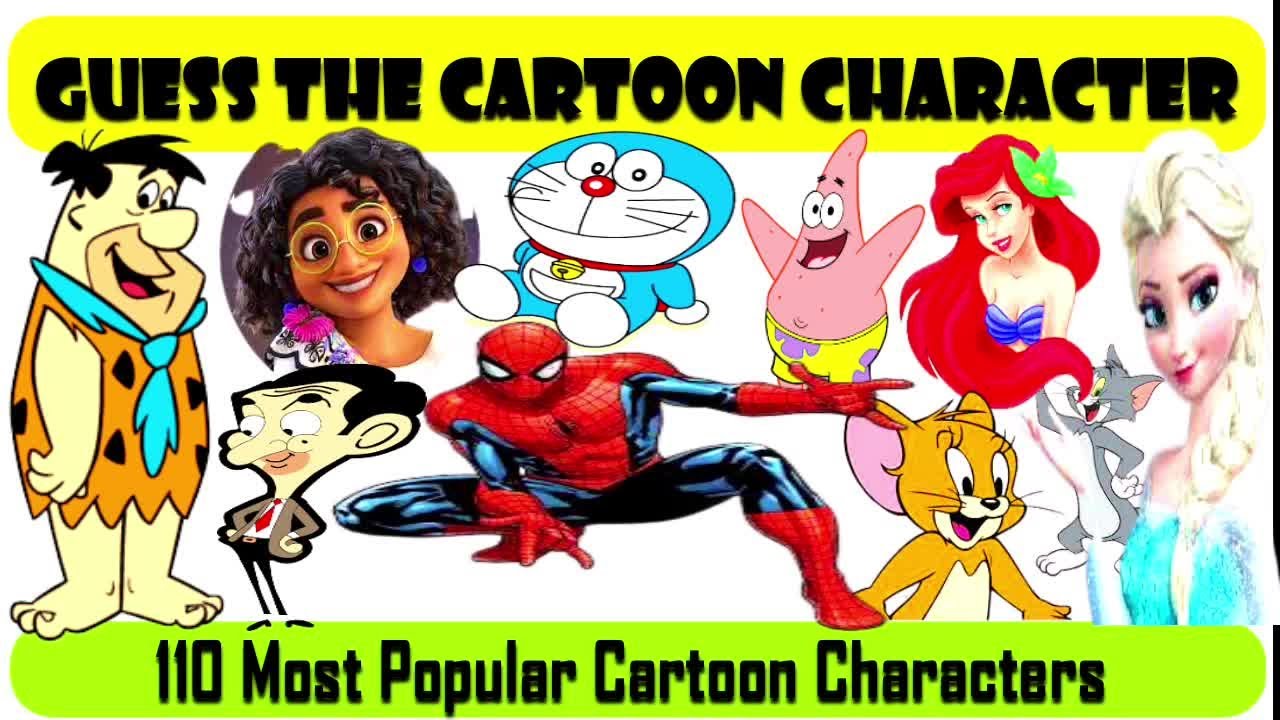 Guess the Cartoon Character in 5 seconds! | 110 Most Popular Cartoon ...
