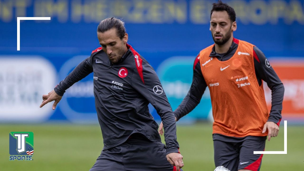 Turkiye LOCKED IN during practice session ahead of FACING Cristiano ...