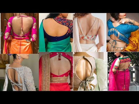 Beautiful Backless Blouse Designs #fashiontrends2023 #trending #blouse #backless #saree #blouseback
