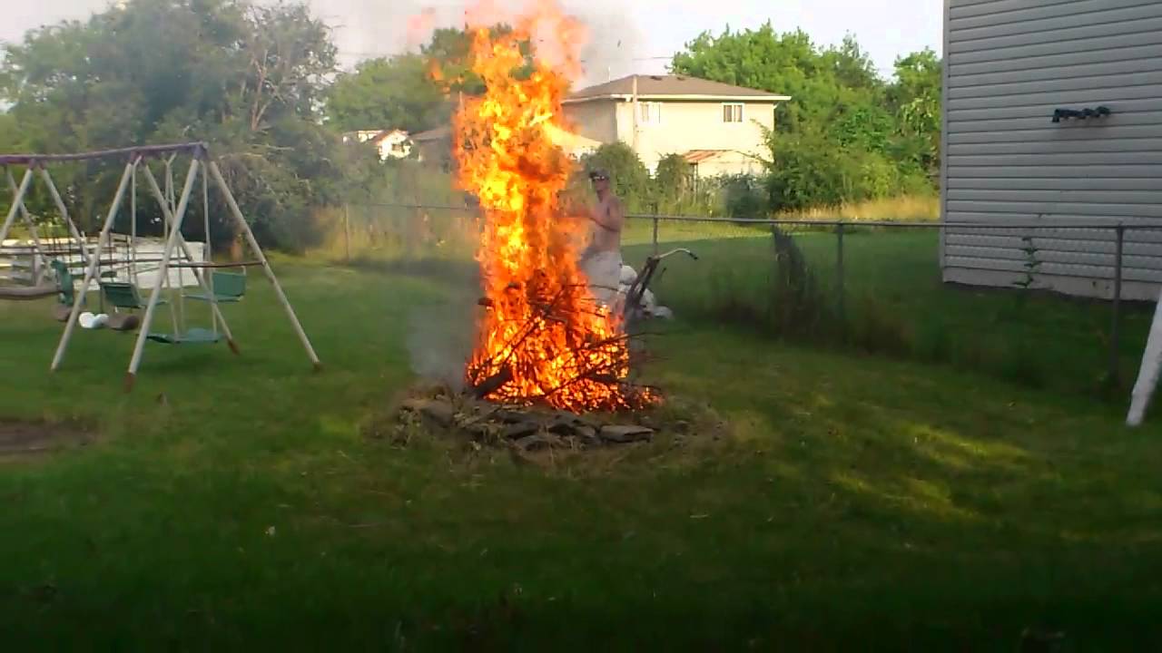 Redneck fire starter - YouTube