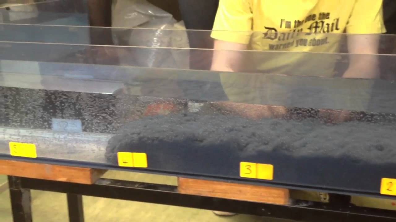 Turbidity Flow in Flume Tank - YouTube