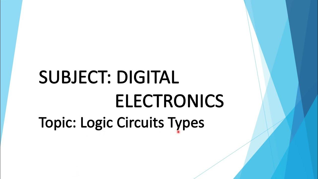 D19.Types of Digital Logic Circuit - Combinational and Sequential - YouTube