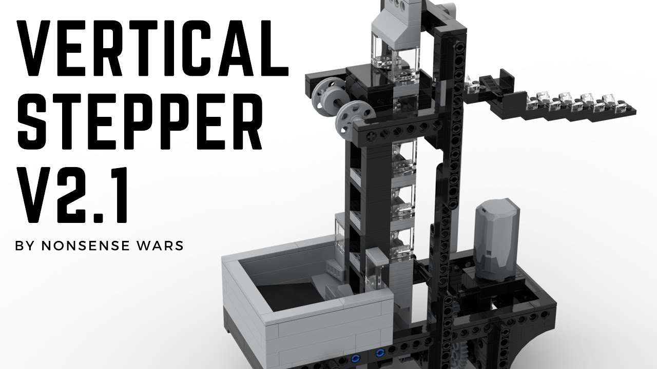Lego GBC Module - Vertical Stepper v2.1 (modified) - YouTube
