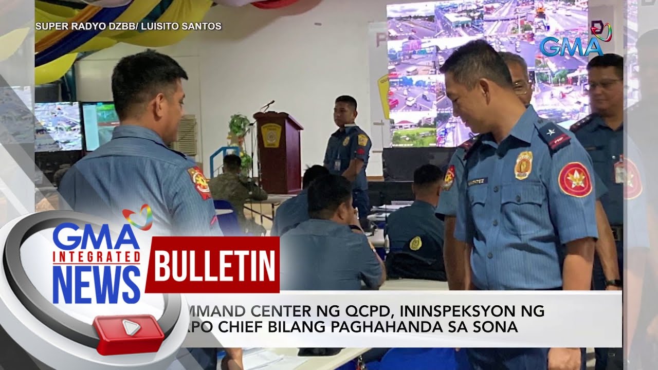 Command center ng QCPD, ininspeksyon ng NCRPO Chief bago ang SONA | GMA ...
