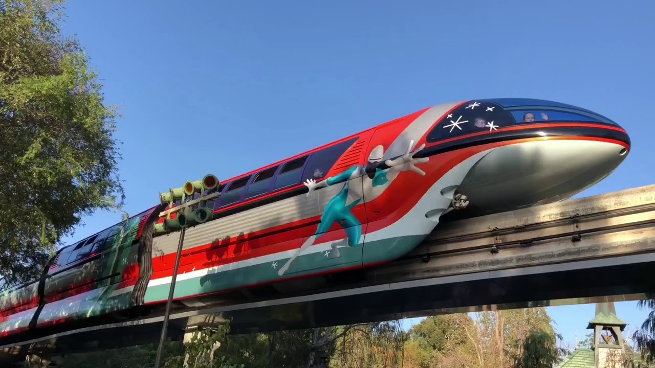 Monorail Orange Re-Themed for Pixar Fest - YouTube