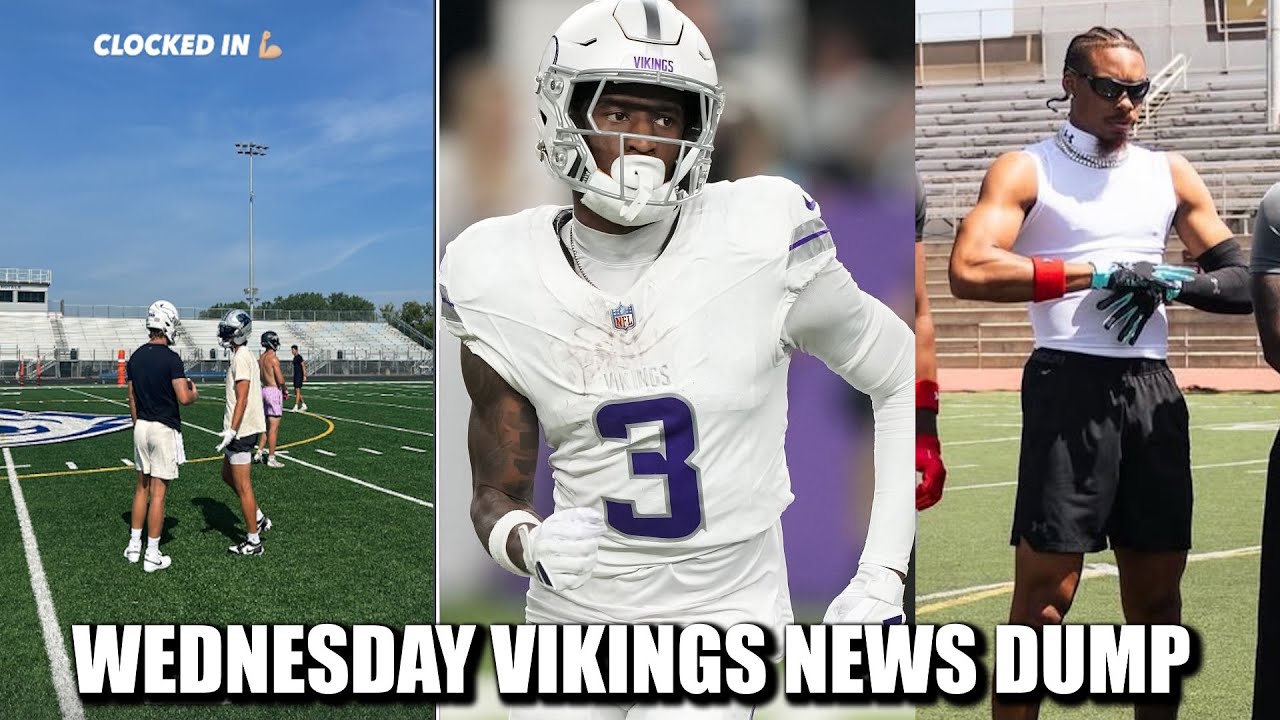 Minnesota Vikings News Dump (7.16.2025) | JJ & Thielen, Addison Delayed, Jets Aura - YouTube