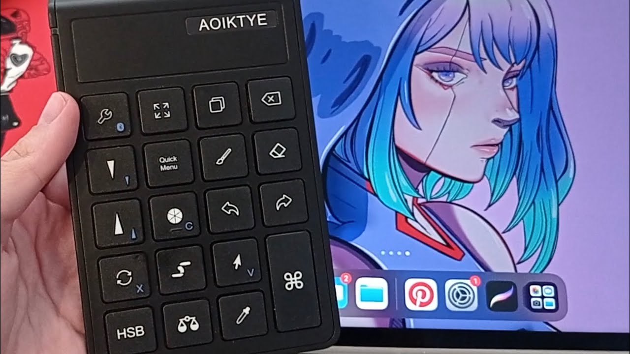 Keypad para procreate iPad AOIKTYE ESPAÑOL solución - YouTube