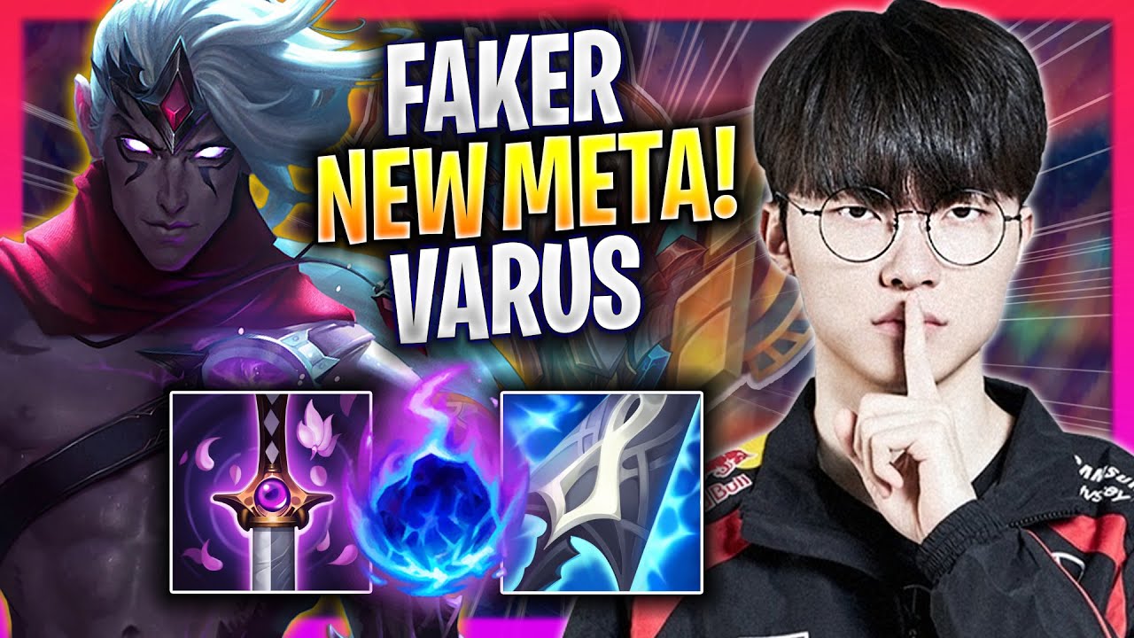 FAKER CRAZY NEW META VARUS MID! - T1 Faker Plays Varus MID vs Hwei ...