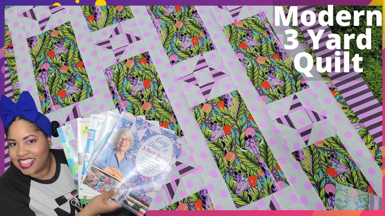 Fun and Fast 3-yard Quilt Tutorial | Firework Pattern - YouTube