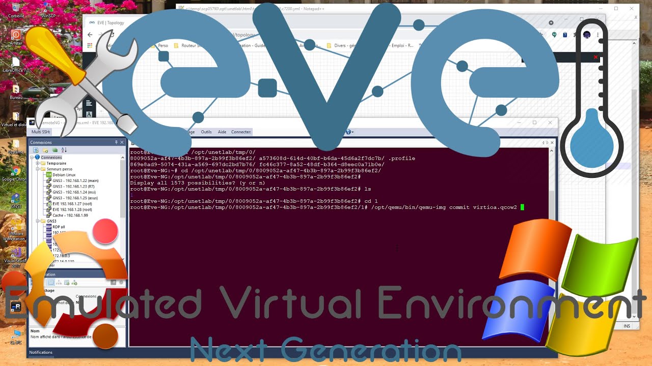 Simulation réseau - Configuration de base de EVE NG - YouTube