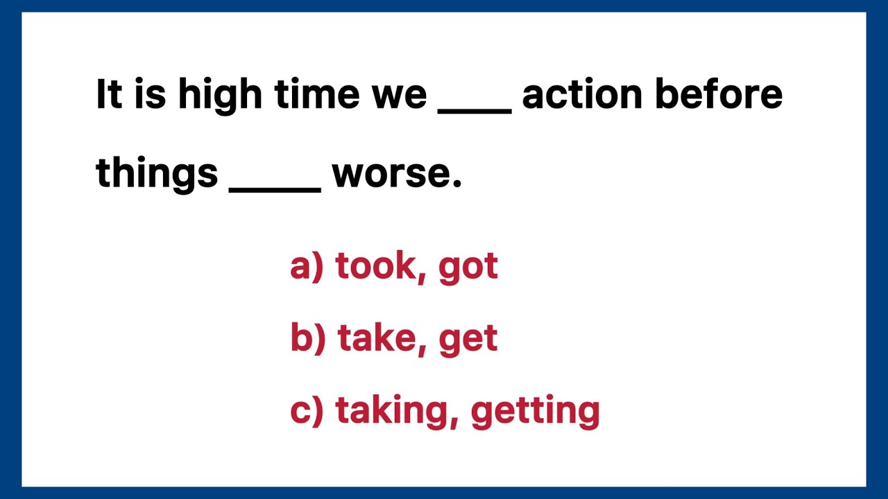 English Grammar Fill in the Blanks Quiz – Can You Pass? - YouTube