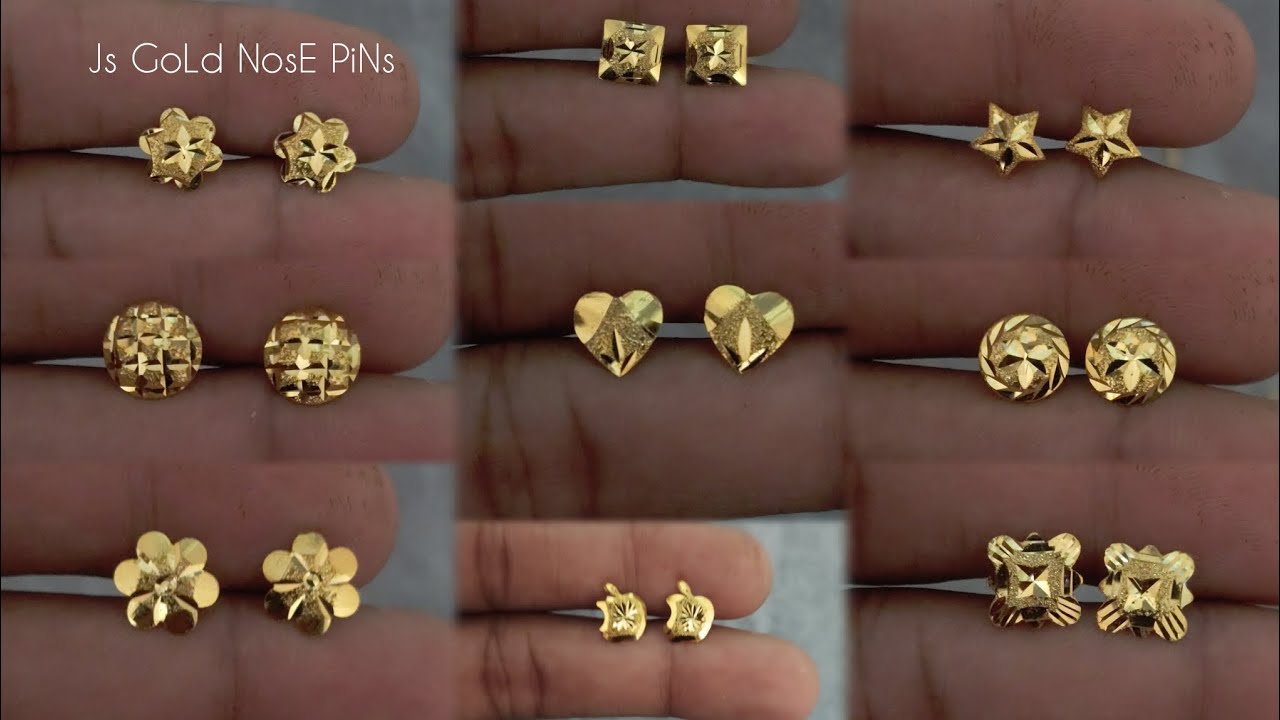 Beautiful gold tops design light weight with price [By Js Nose pins ...