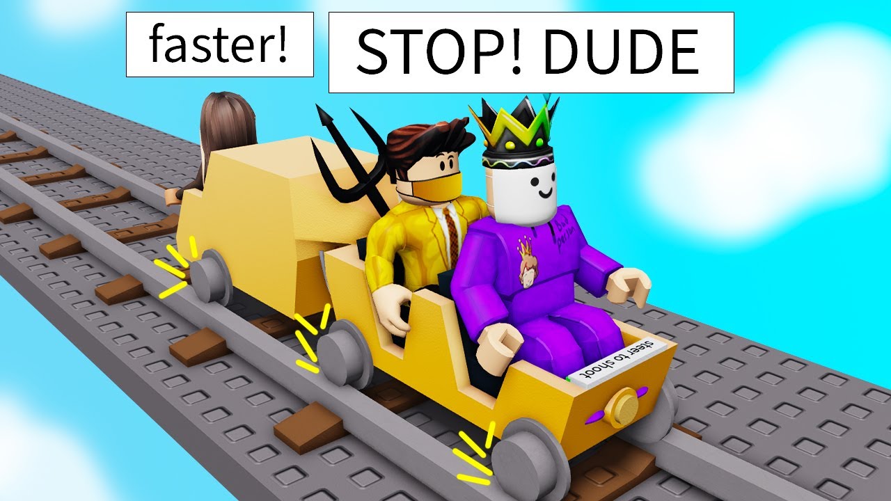 Roblox Cart Ride BUT People Say STOP I Go FASTER - YouTube