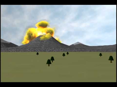 Volcanic Eruption Simulation - YouTube