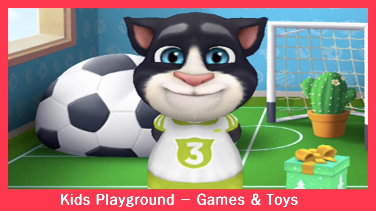 🍬 ️ 😁 My Talking Tom 🐈🐈 - Soccer Room ⚽⚽ - YouTube