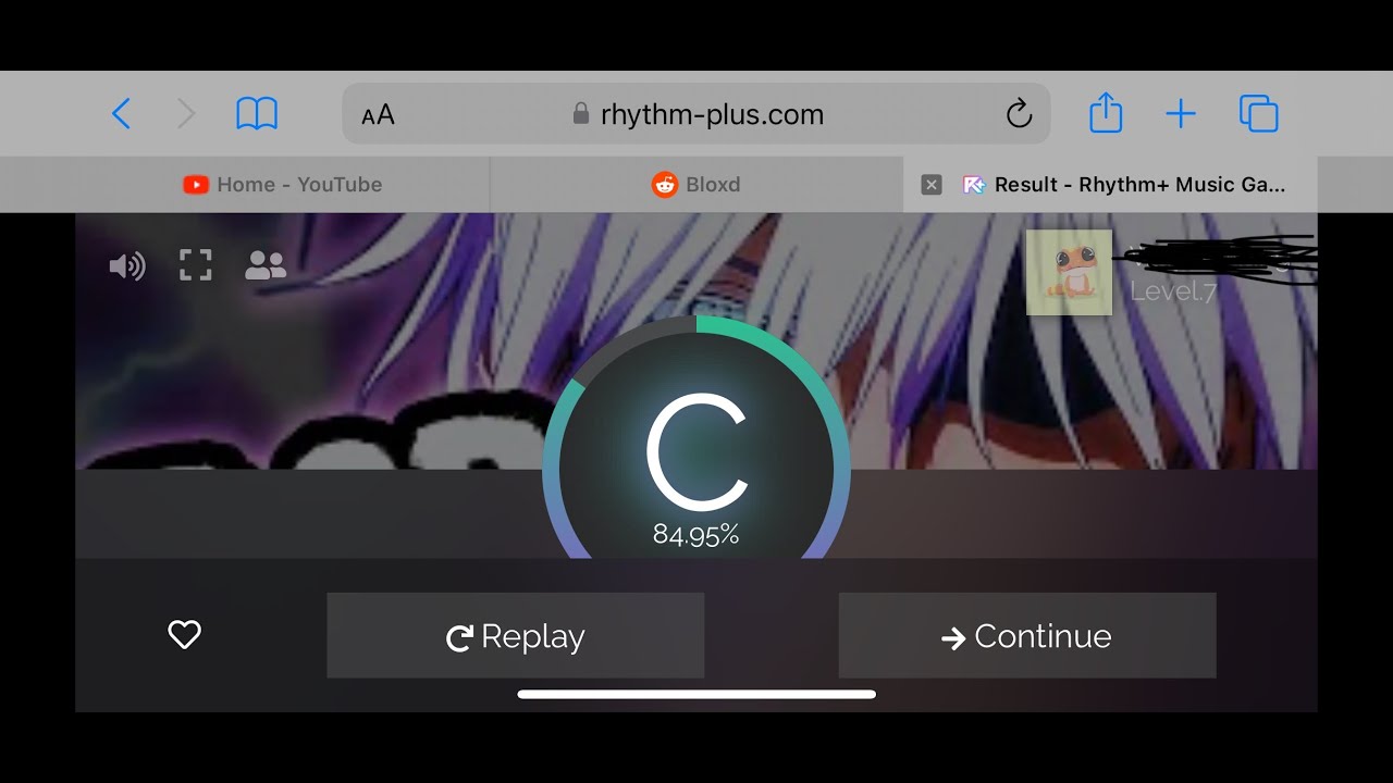 I played a gojo song in RHYTHM PLUS - YouTube