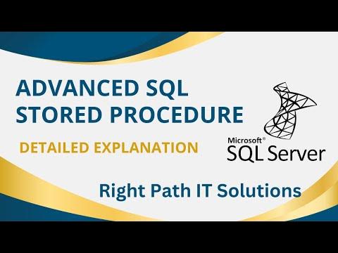 Realtime Advanced SQL Stored Procedure | By Right Path IT Solutions- RPIT - YouTube