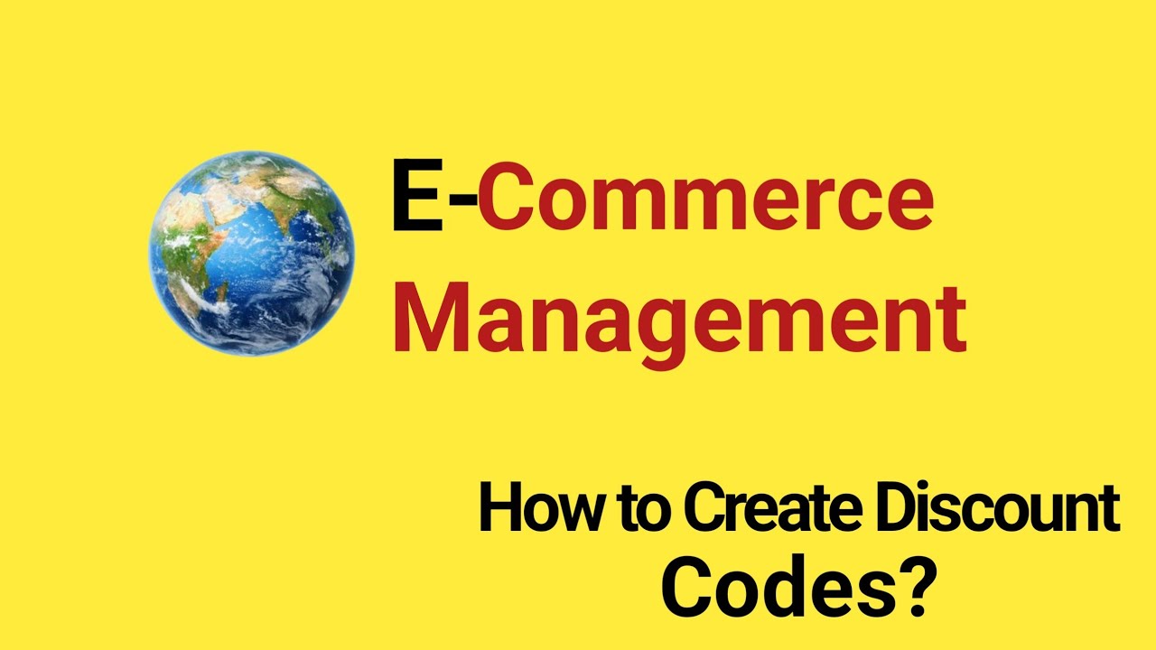 How to Create Discount codes? - YouTube