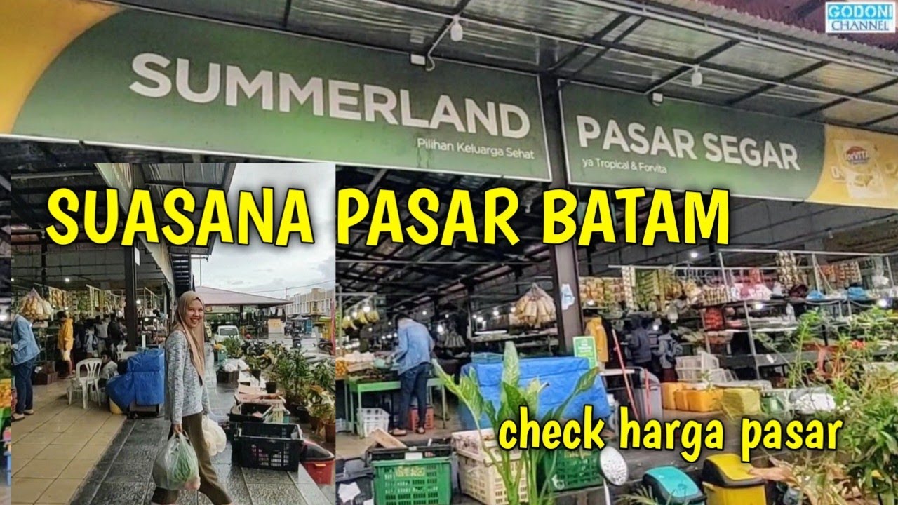 UPDATE HARGA PASAR BATAM || VLOG PASAR SEGAR SUMMERLAND BATU BESAR ...