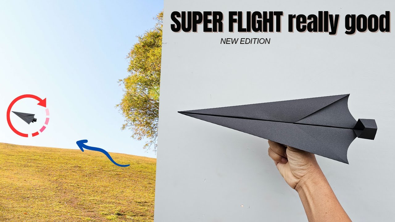 How to make the best longest flying paper airplane, longest paper ...