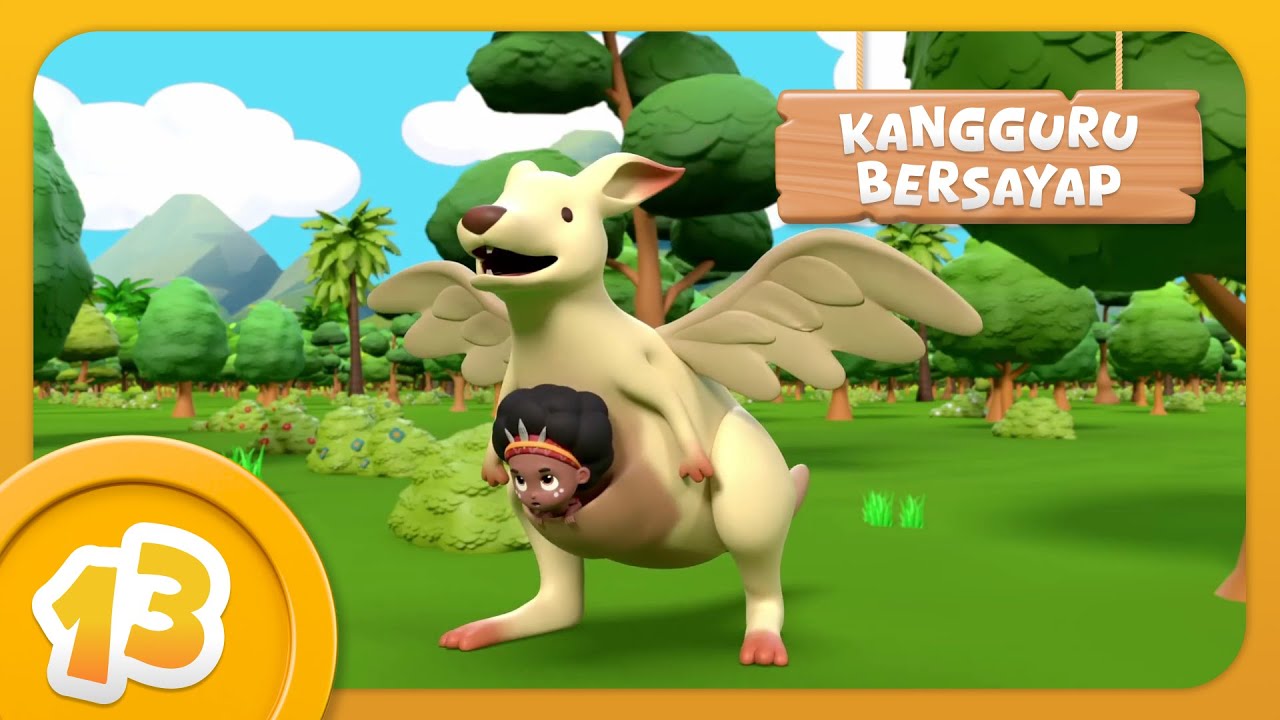 Kangguru Bersayap! WakaKibo Menjelajah Langit 🦘🪽 | Kartun Anak ...