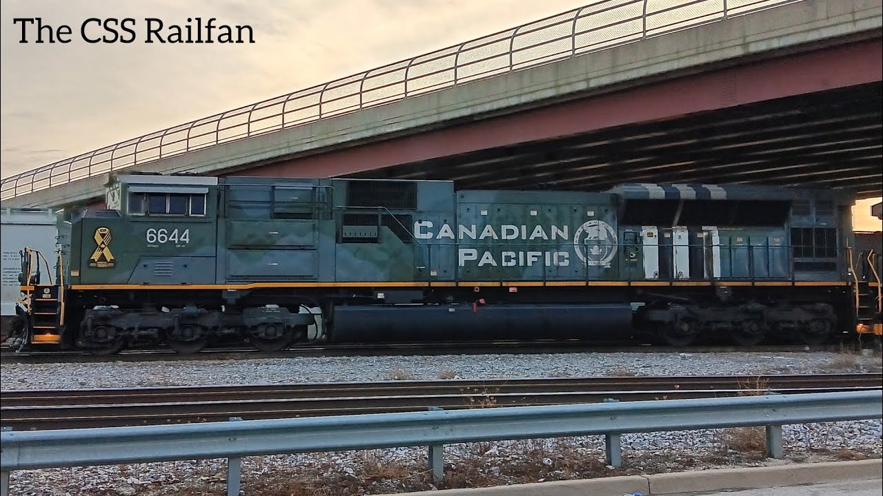 CP 6644 at Mannheim yard, Franklin Park, Illinois - YouTube