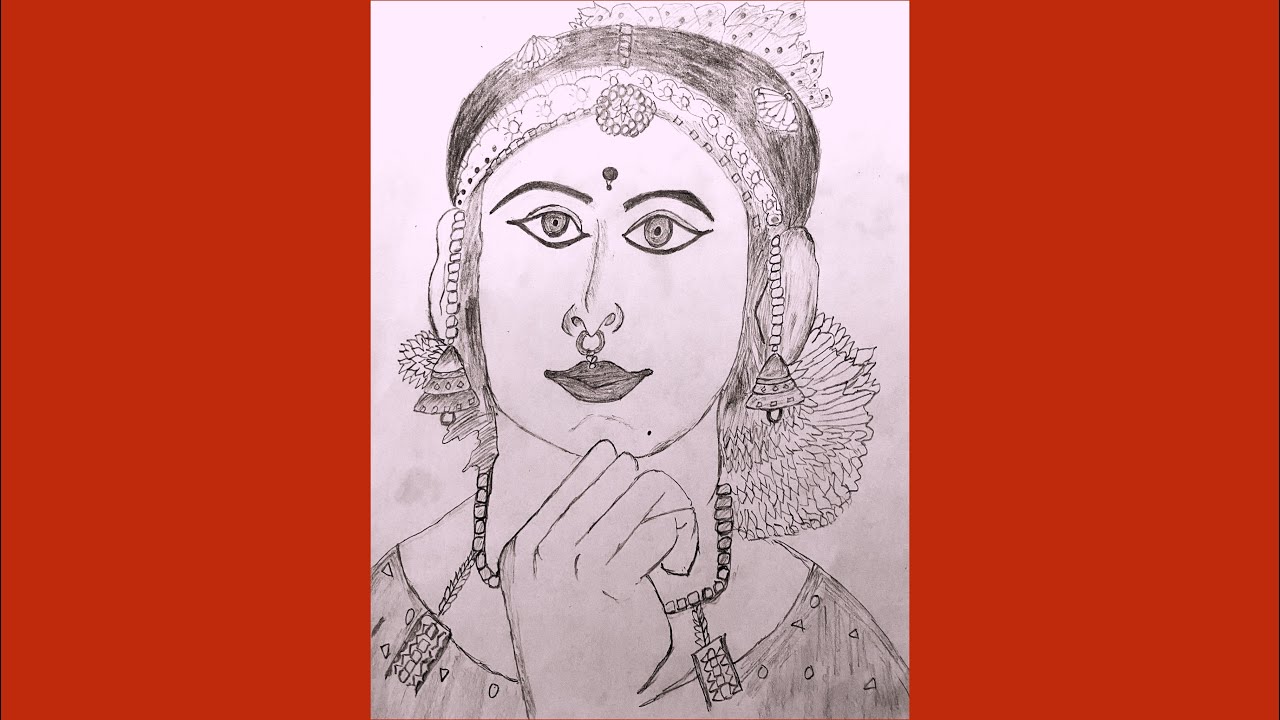 How to draw a classical dancer pencil sketch for beginners//step by ...