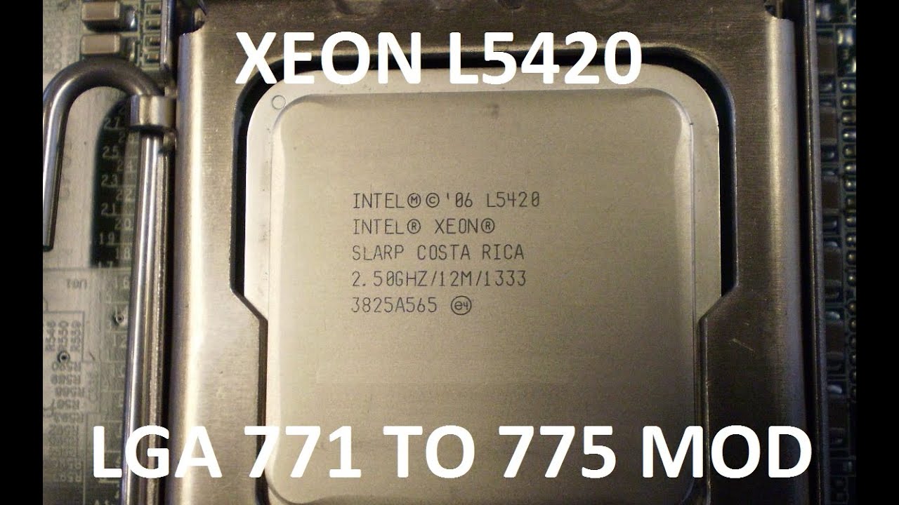 Tutorial - Fazendo o mod de CPU LGA 771 para LGA 775 com o Xeon L5420 ...