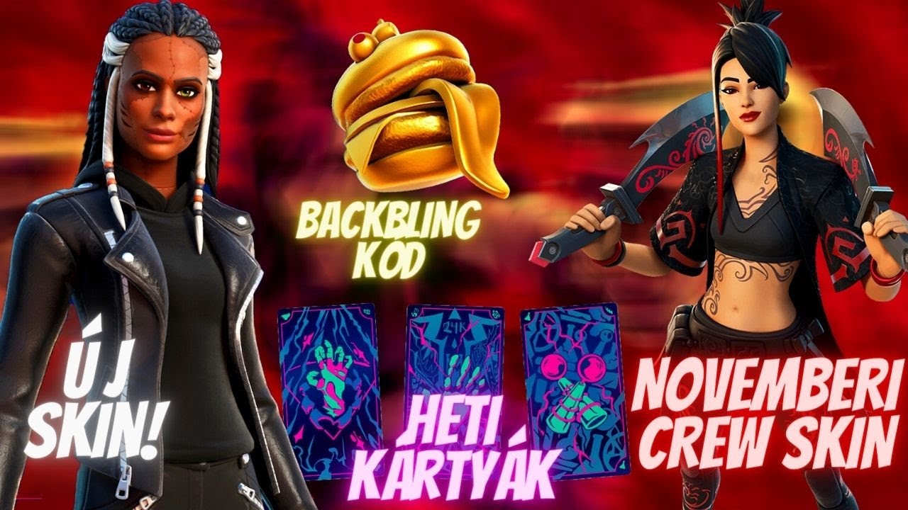Fortnite - Sierra Crew Skin, Bride of Frankenstein Skin, Heti Kártyák ...