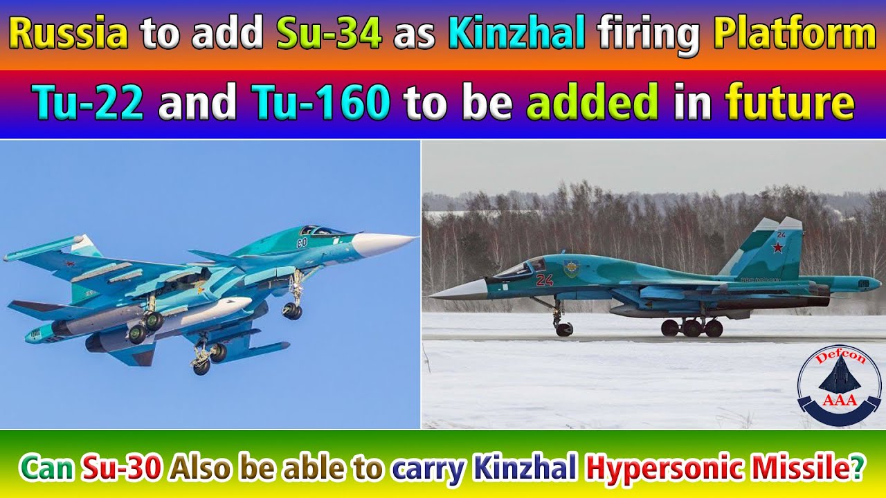 Russia integrating Kinzhal cruise missile on su34 - YouTube