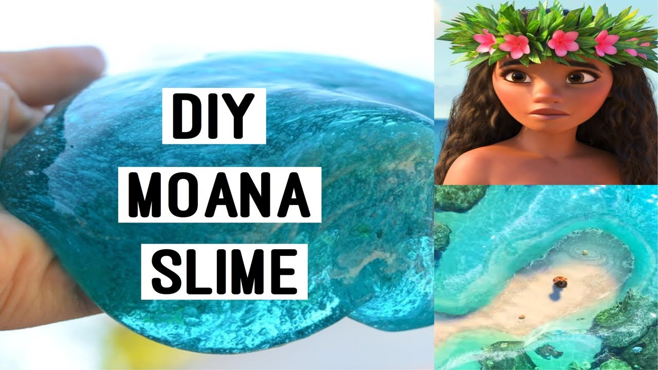 DIY MOANA INSPIRED SLIME - YouTube