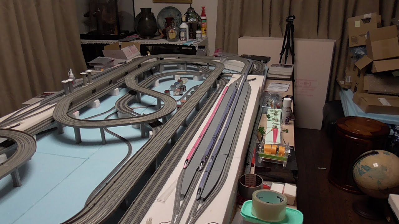 Zゲージ 500系新幹線を16両フル編成で走らせてみた - YouTube