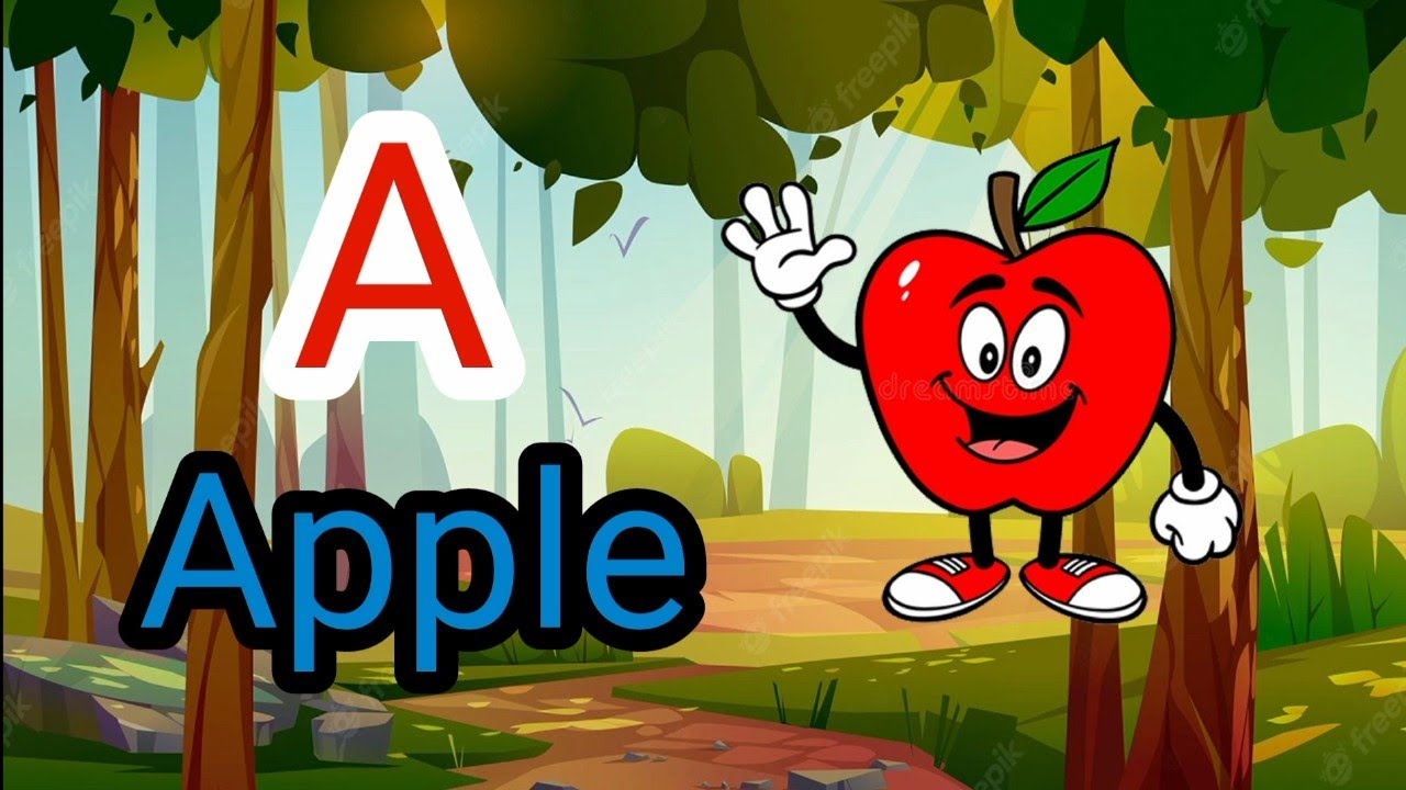 A For Apple B For Ball | Alphabet Song | ABCD Video | Very Easy ...