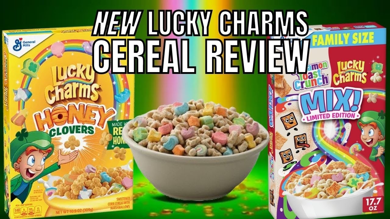 NEW HONEY CLOVER LUCKY CHARMS & CINNAMON TOAST CRUNCH / LUCKY CHARMS ...