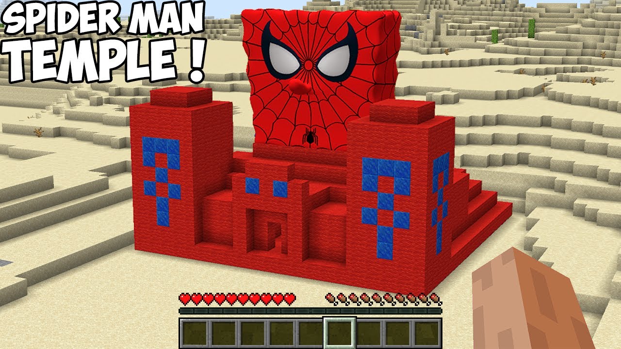 Whats INSIDE SPONGEBOB SIDER MAN TEMPLE SECRET SPIDER BOB SQUAREPANTS ...
