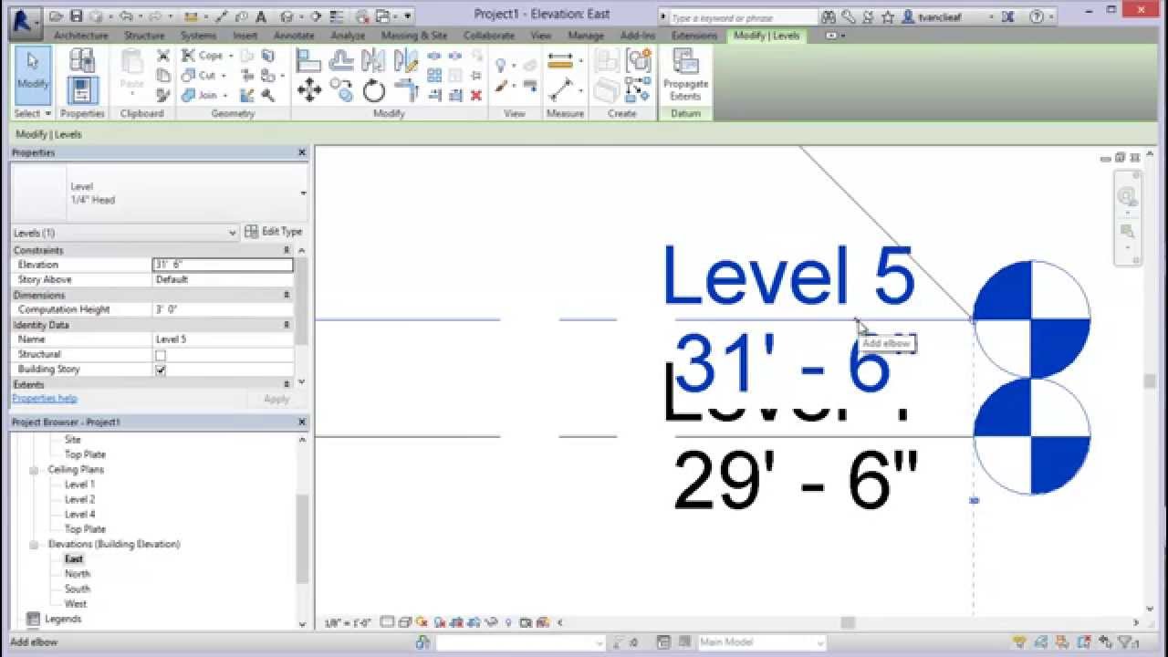 Working with Levels and Grids in Revit 2014 - YouTube