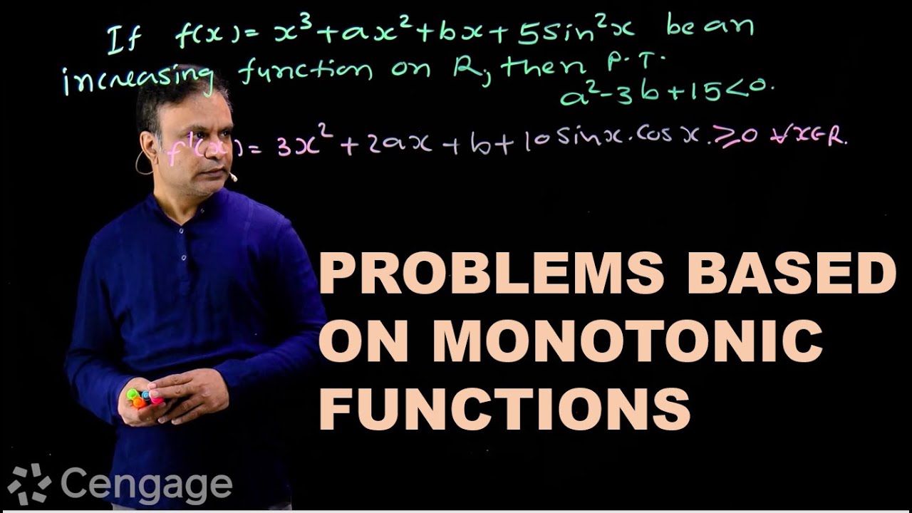 Problems Based on Monotonic Functions | Cengage Exam Crack | G Tewani ...