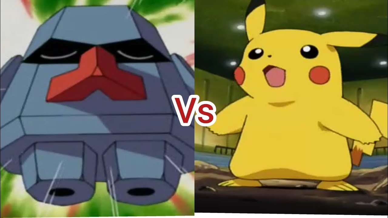 Pikachu Fight With Nosepass Pokemon - YouTube