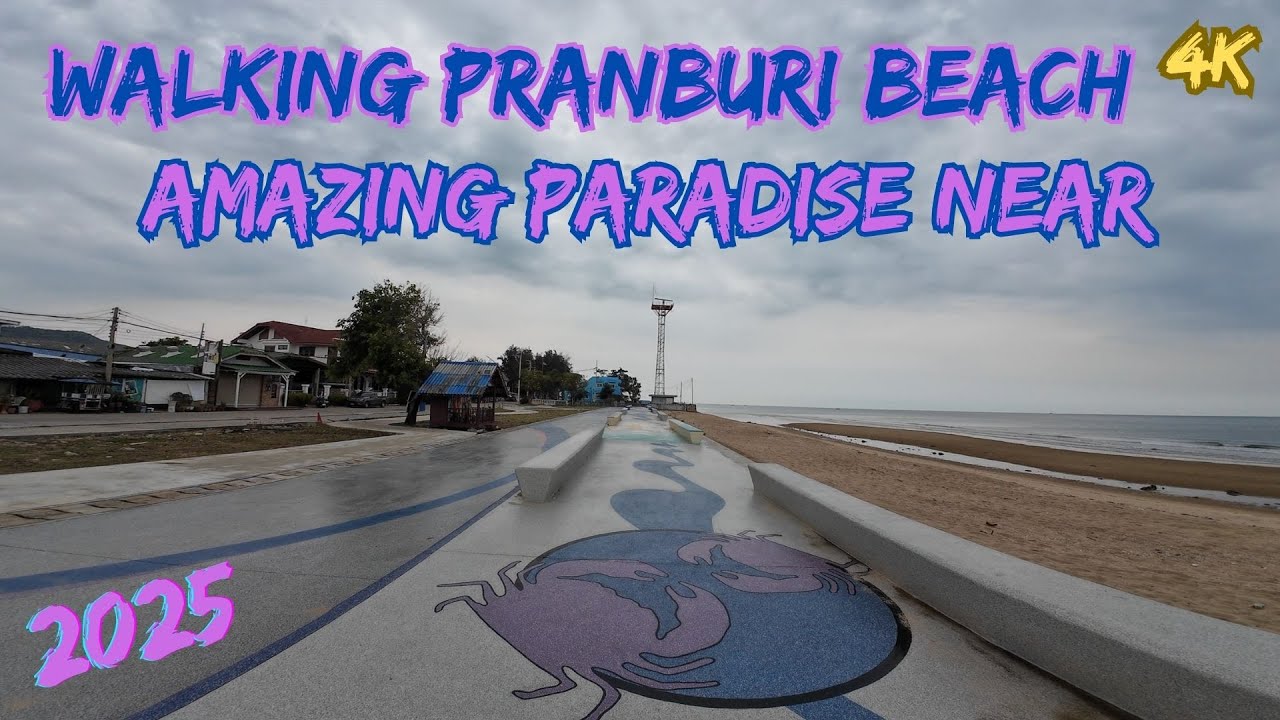 Walking Pranburi Beach 🏖️ | Amazing Paradise Near Bangkok | Best Beach ...