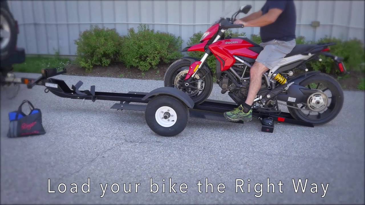 Stinger Single Folding Bike Trailer easy loading and storage Live and ...