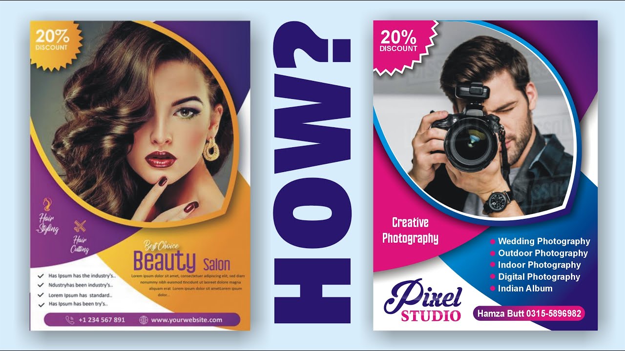 Create a Photography Flyer Design || Tips & Tracks || Learn CorelDRAW ...