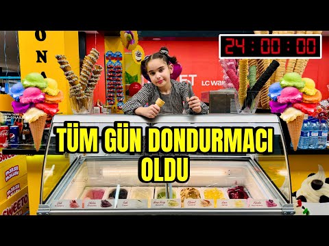 ELİF TÜM GÜN DONDURMACI OLDU !! ABONELERİMİZ İLE BULUŞMA YAPTIK !!