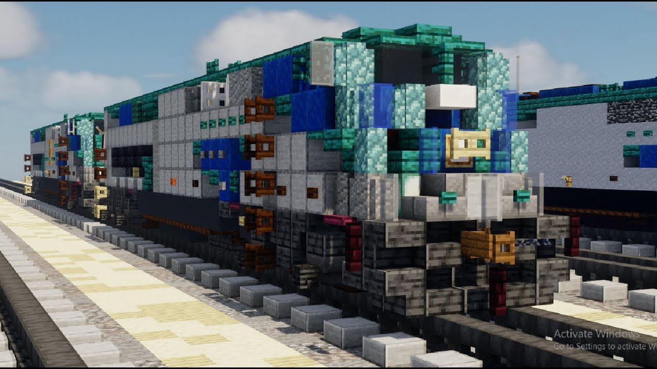 Minecraft Amtrak GE P42DC Tutorial V.3 - YouTube