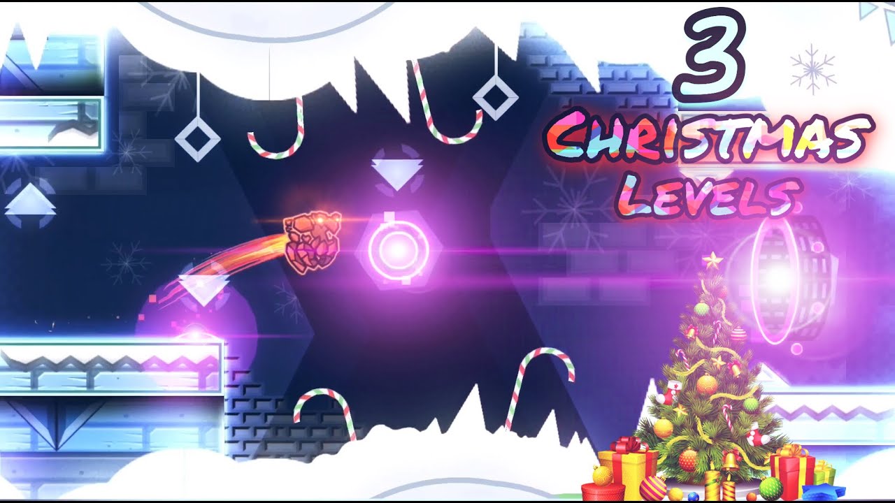 Geometry Dash - 3 Christmas Levels - YouTube